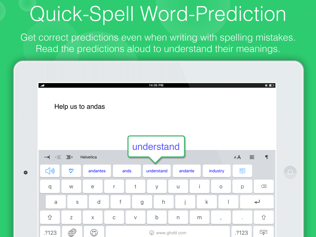 Ghotit IPad IPhone Dyslexia Keyboard Ghotit IPad IPhone Dyslexia Keyboard