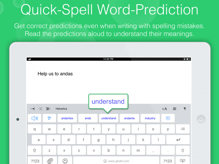 iPad Dyslexia Keyboard